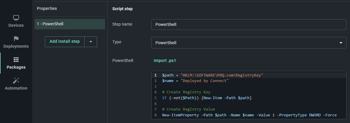 Deploying Registry Keys – PDQ Connect Help Center