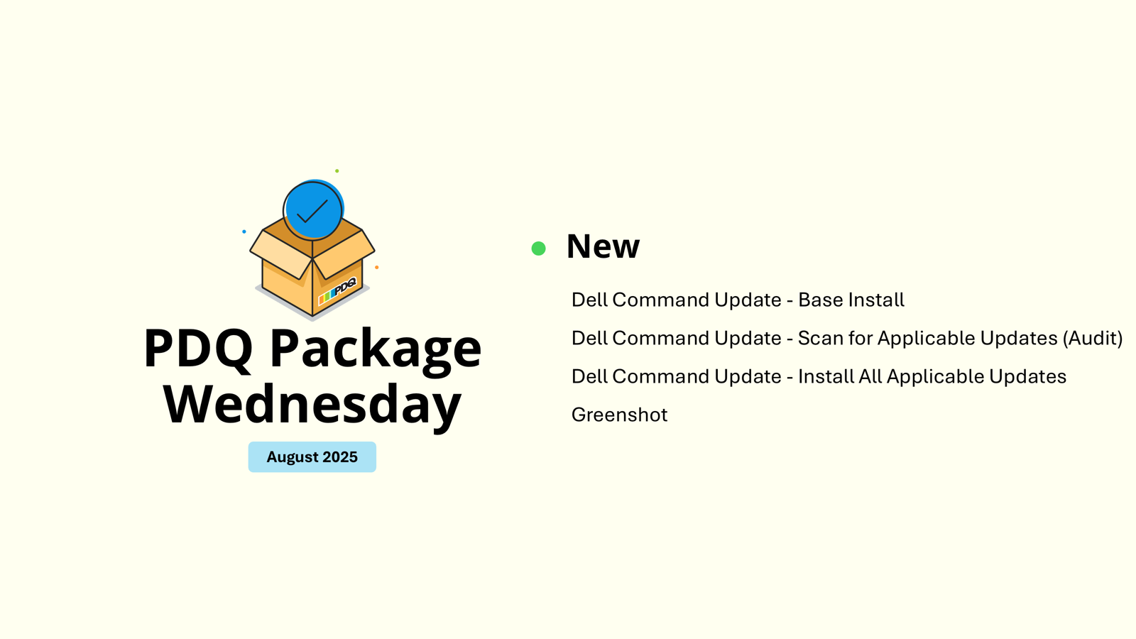 PDQ Package Library Changelog – PDQ Connect Help Center